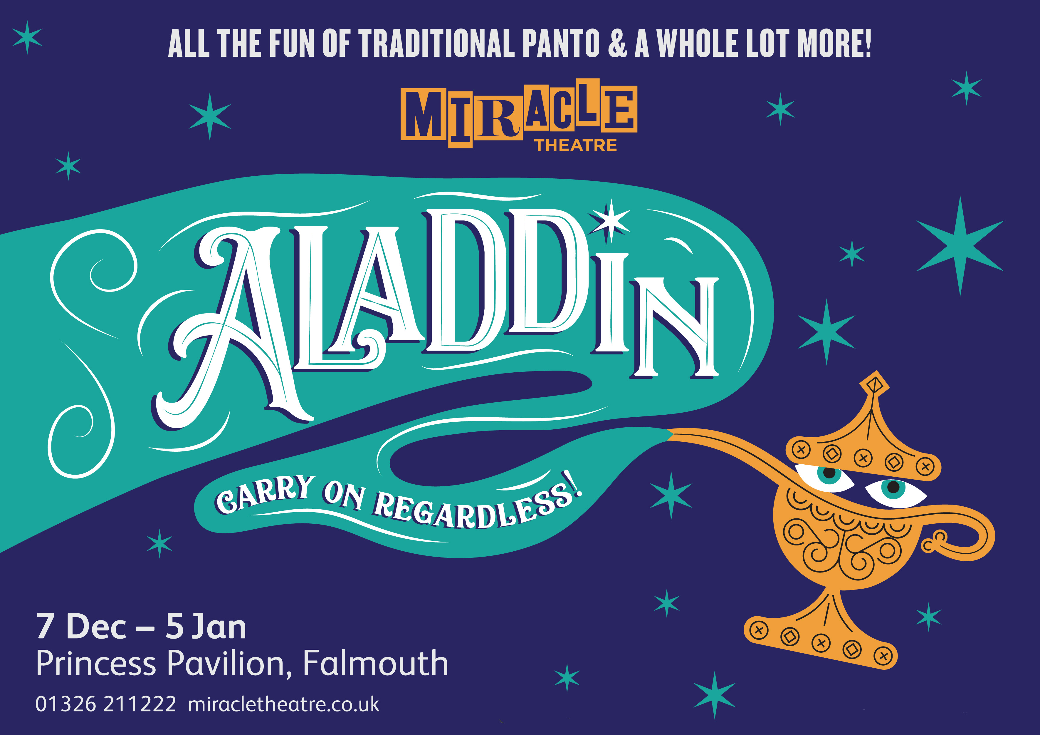 WIN a royal box at Miracle Theatre's Aladdin! — Cornwall 365 What's On