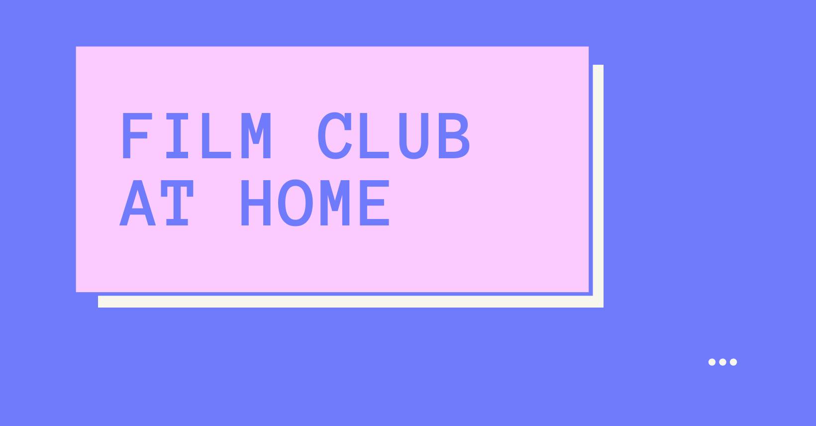 Film Club at Home — Cornwall 365 What's On